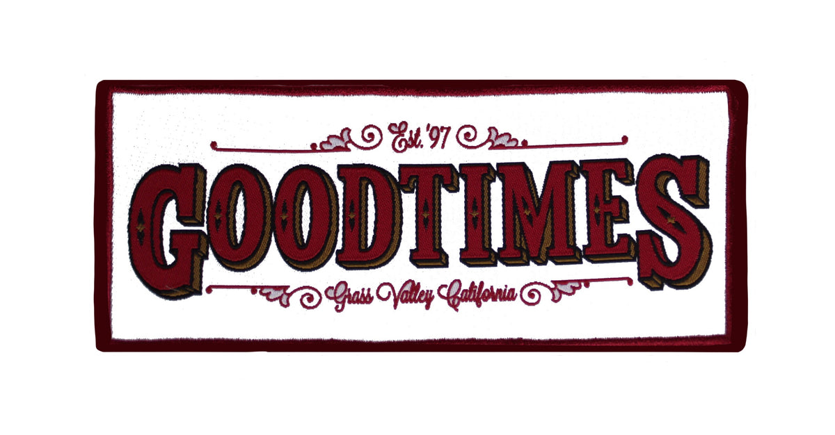 GOODTIMES Icon Logo Patch – Goodtimes Boardstore