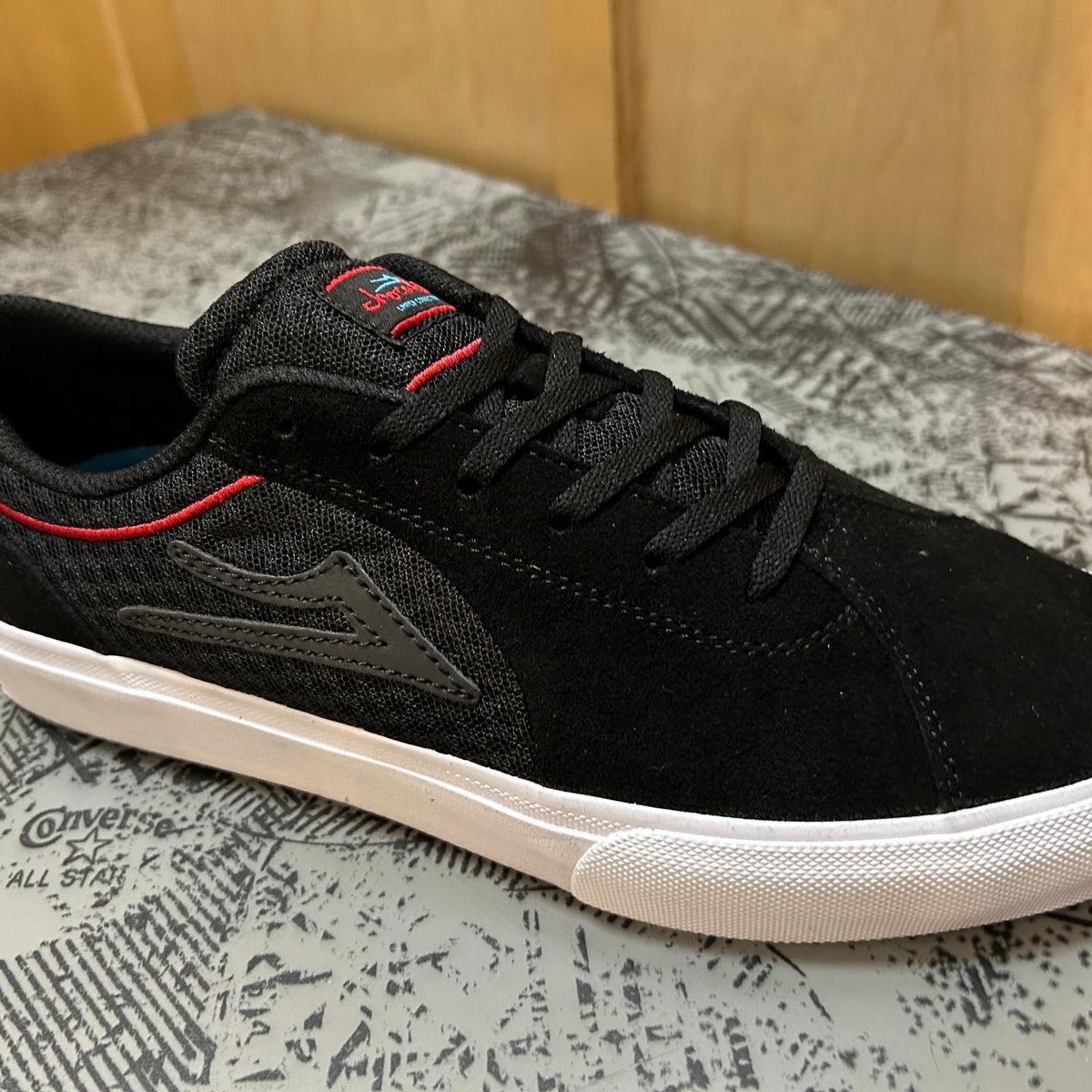Lakai x Chocolate Flaco II Shoes (Black/Red Suede) – GoodTimes